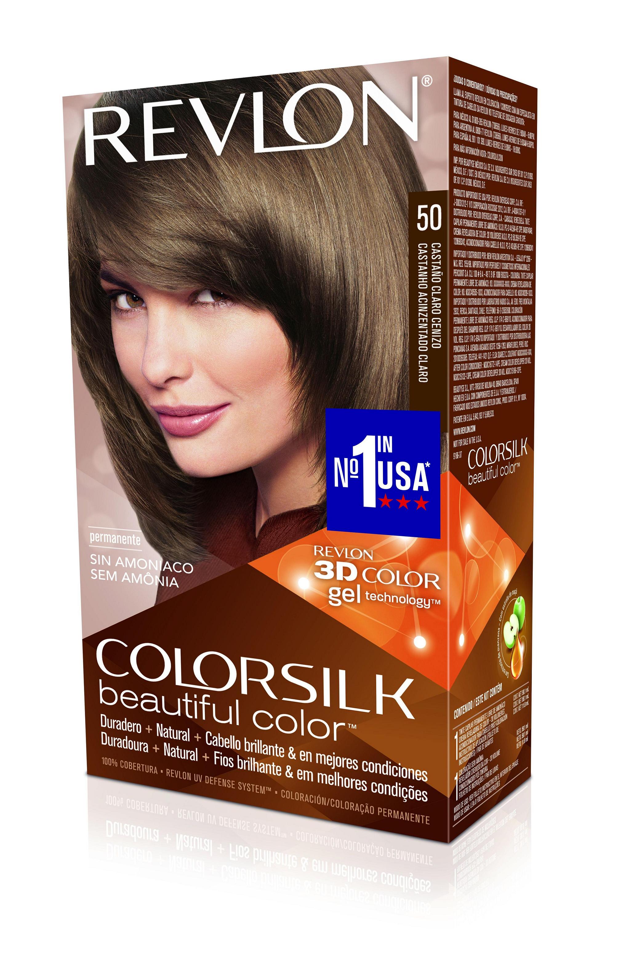 REVLON COLORSILK TINTE 050 CASTAÑO CLARO CENIZO - Raxa Distribuciones